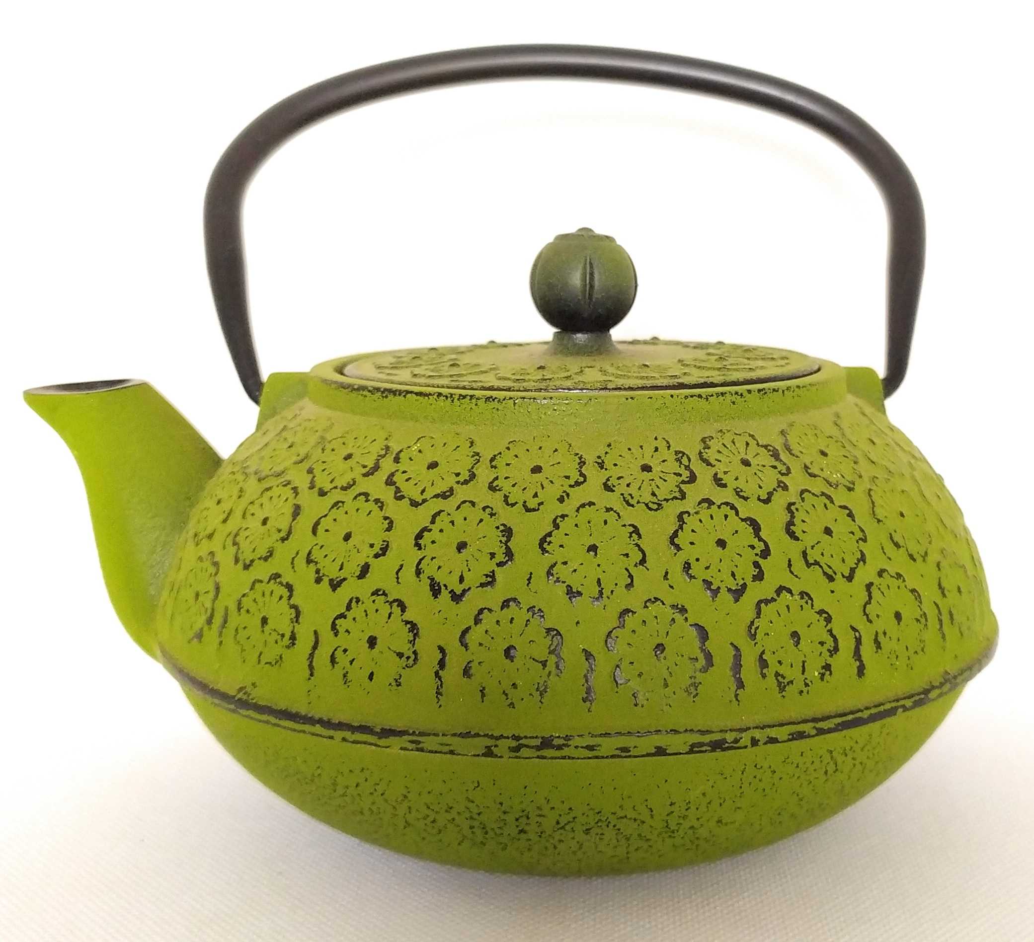 Teiera in Ghisa_fiori verde 1100ml